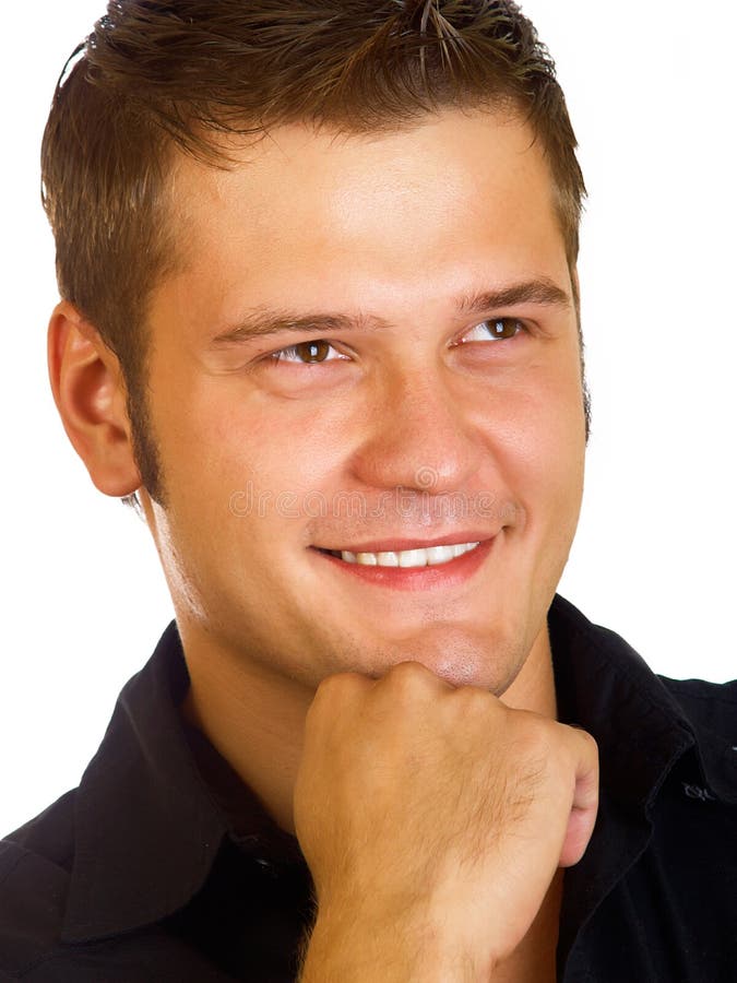 Man on white stock photo. Image of isolation, fresh, background - 14903934