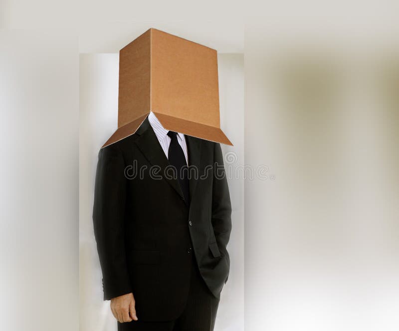 Man Cardboard Box Walking stock photo. Image of outside - 14657550