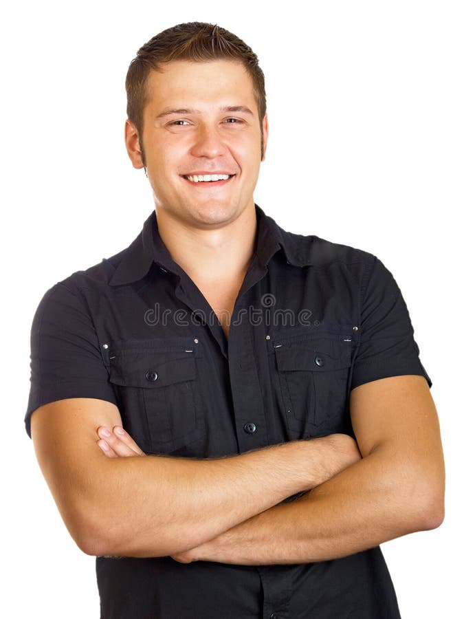 Sober young man. stock photo. Image of athletic, attractive - 11069710