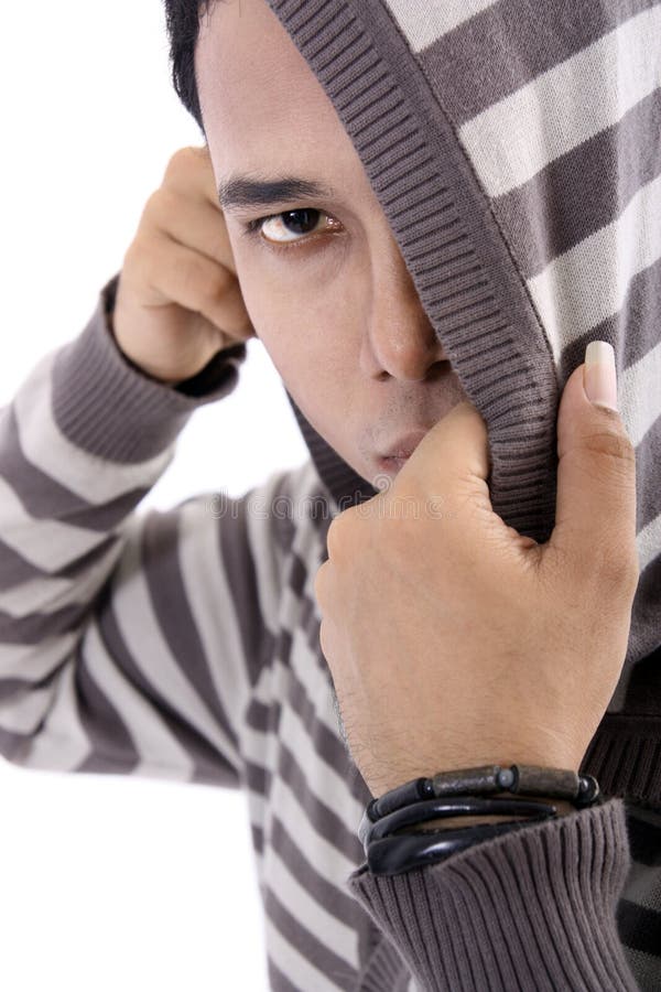 Man stock image. Image of person, portrait, covering - 12316769