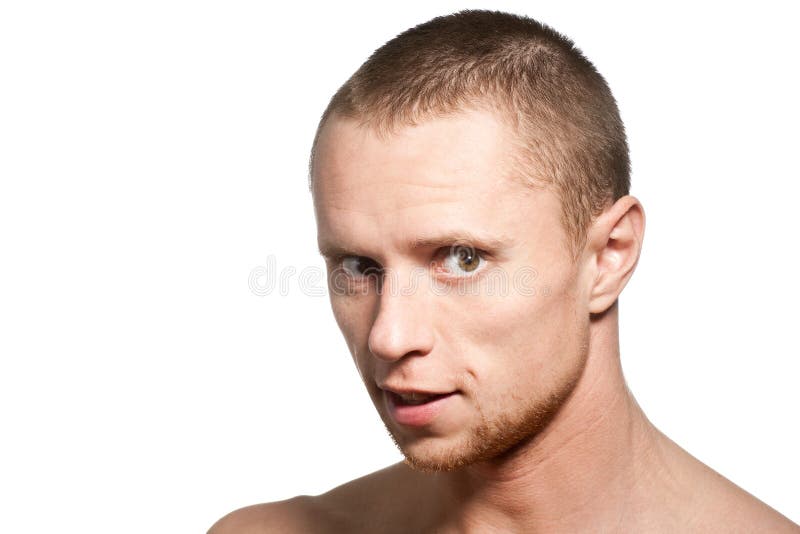 Sober young man. stock photo. Image of athletic, attractive - 11069710