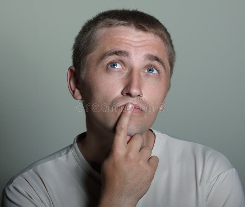 Man stock photo. Image of questions, real, face, ideas - 14079832