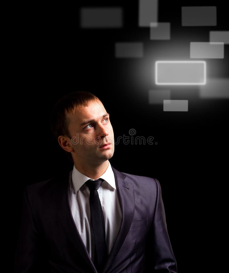 Man stock photo. Image of modern, professional, interface - 22334286