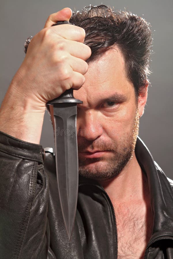 The man stock photo. Image of knife, camera, dark, forces - 24449414