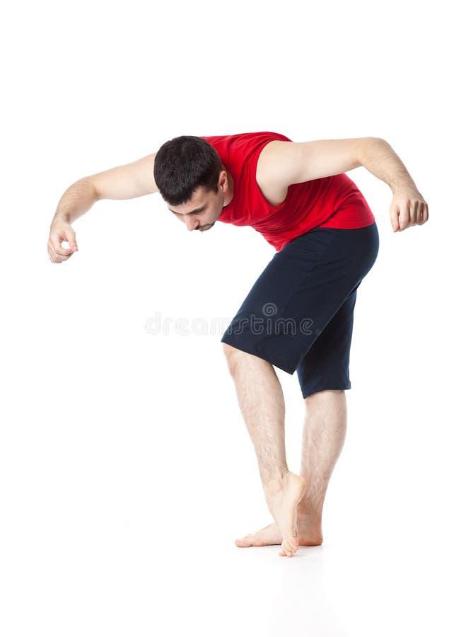 Man is an acrobat stock photo. Image of dancer, people - 25226882