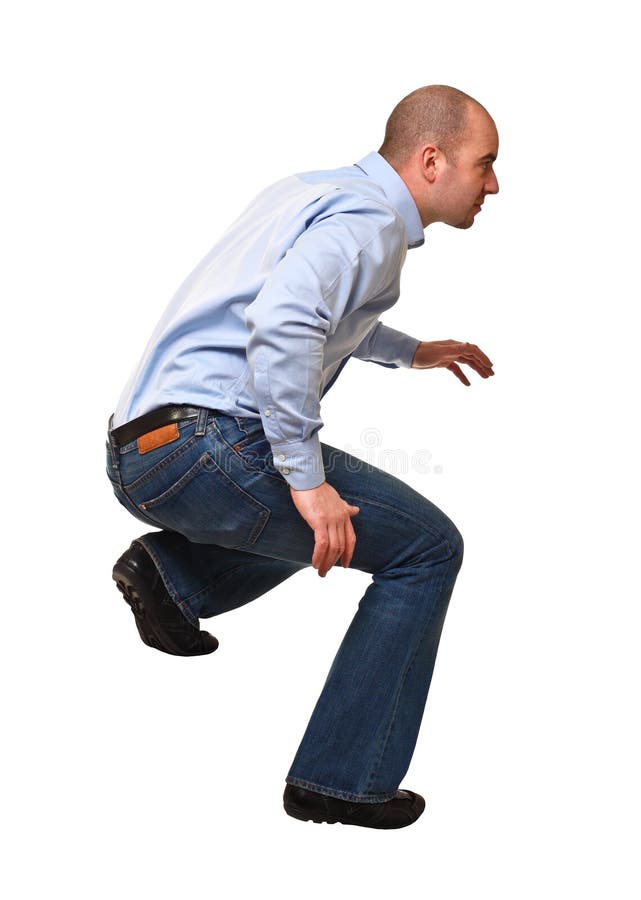 Man push pose stock image. Image of active, worker, white - 17002159