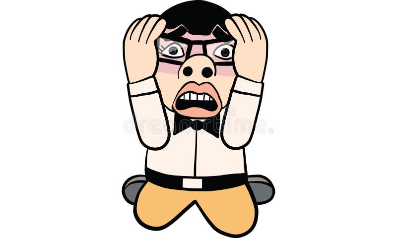 Man action cartoon, vector stock vector. Illustration of hands - 114749918