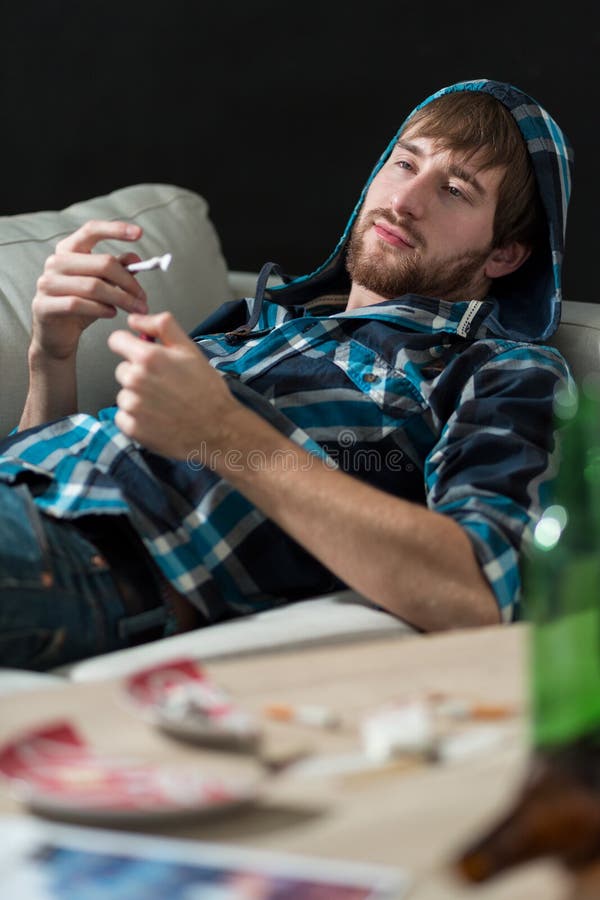 Man addicted to drugs stock photo. Image of problem, danger - 53221898