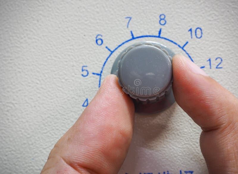 The Man Adjust Volume of Machine. Stock Image - Image of paint, machine ...