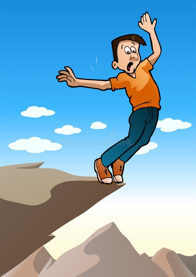 Cliff Edge Man Stock Illustrations – 591 Cliff Edge Man Stock ...