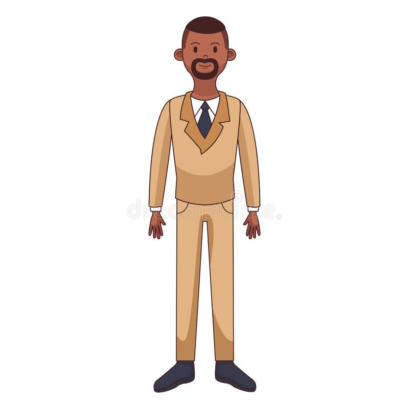 Man Afroamerican Avatar Stock Vector Illustration Of Silhouette