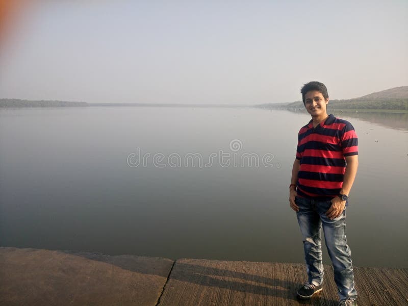 Man against sea stock image. Image of sunny, posing, happy - 88276065