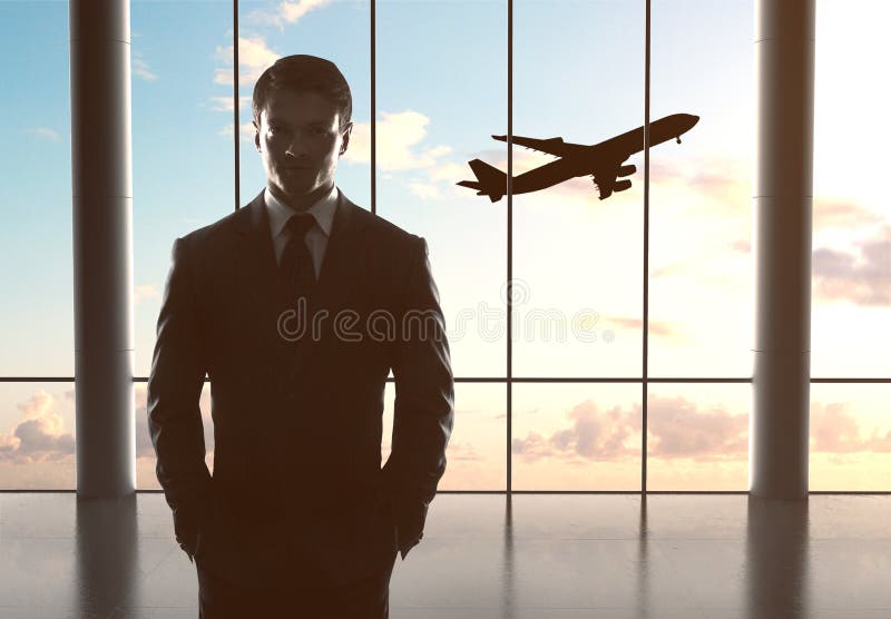 Plane & pilot stock photo. Image of crew, male, white - 14680456