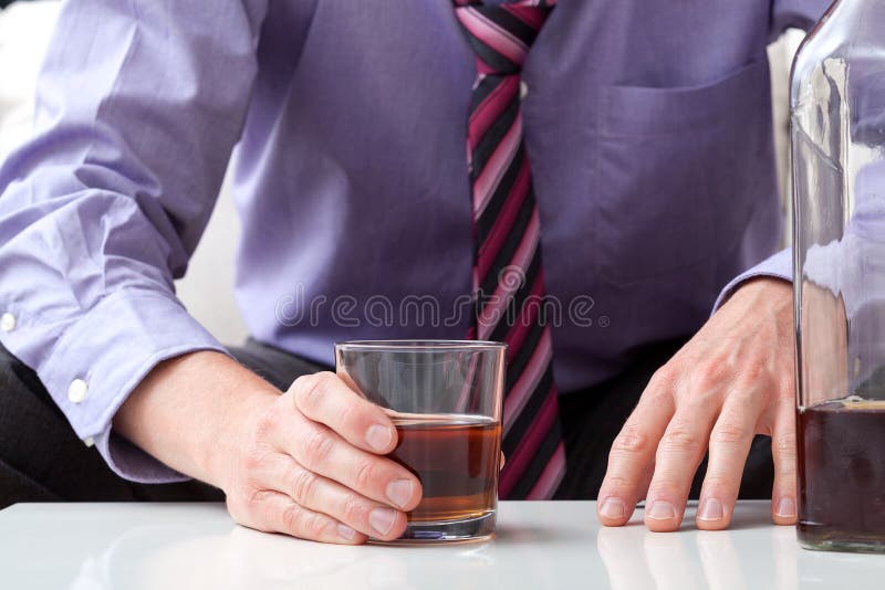 Alcohol Abuse - Woman Drinking Too Much Brandy Stock Image - Image of ...