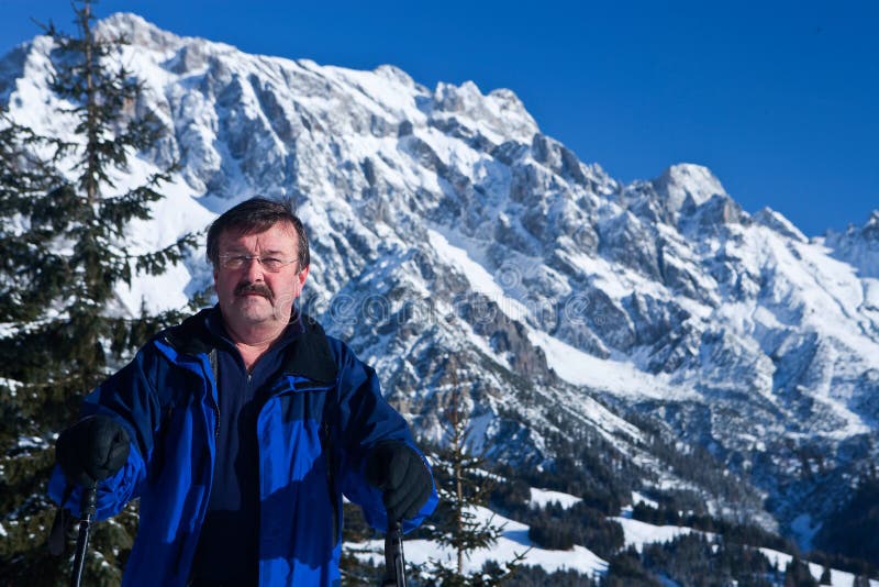 Man In The Alps Picture. Image: 13955605