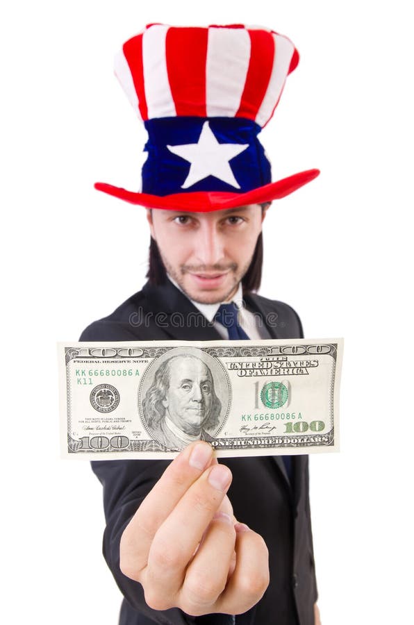 Man with american dollar stock photo. Image of business - 42390436