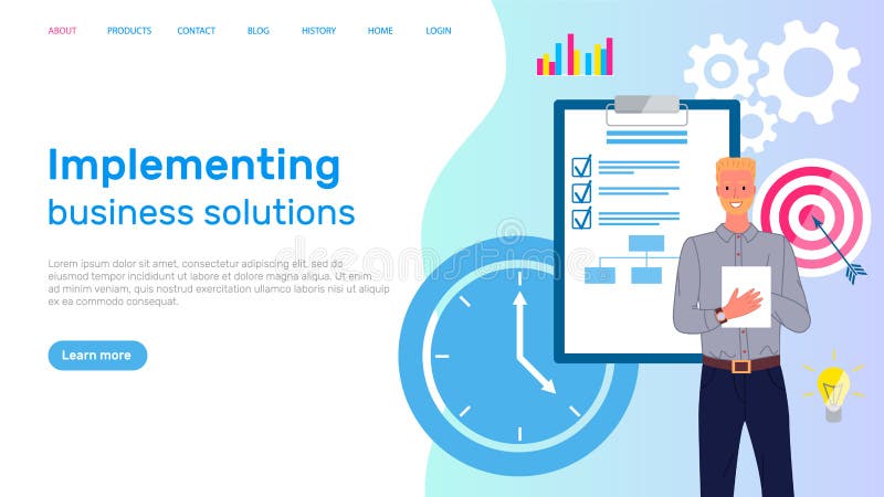 Man Analyses Digital Report with Data. Statistical Indicators and ...