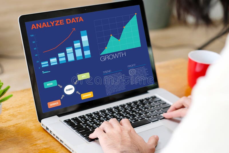 Man Analyze Data, Business Plan Information and Business Growth Chart ...