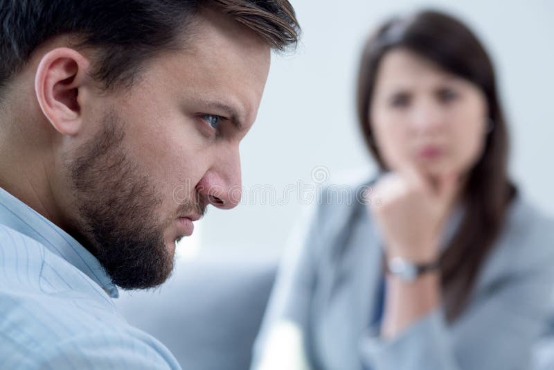 Man with anger stock photo. Image of psychology, anger - 68060674