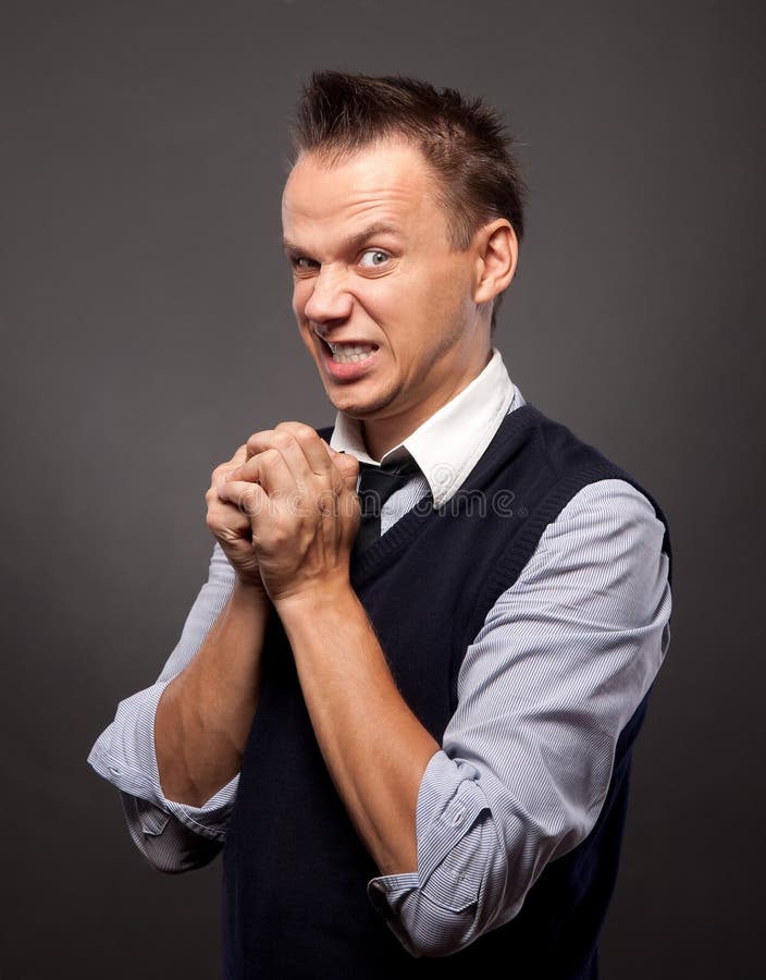 Man With An Angry Or Disgusted Look On His Face Stock Photo - Image of ...