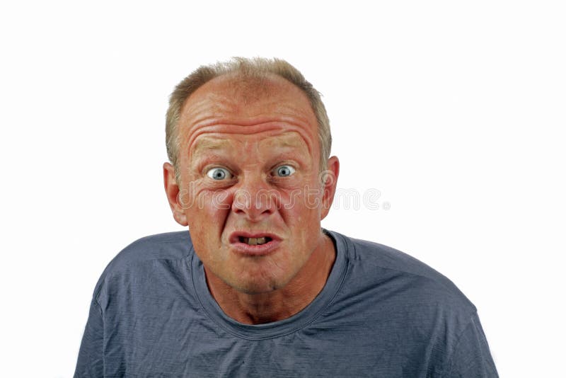 Handsome Young Man Shocked with Surprise Expression, Fear and Angry ...