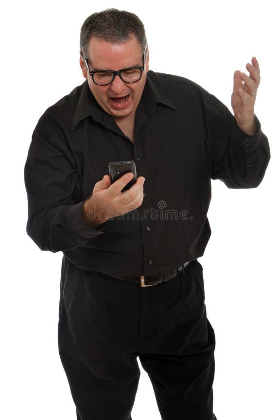 Man angry at somebody stock photo. Image of emotion, texting - 24117338
