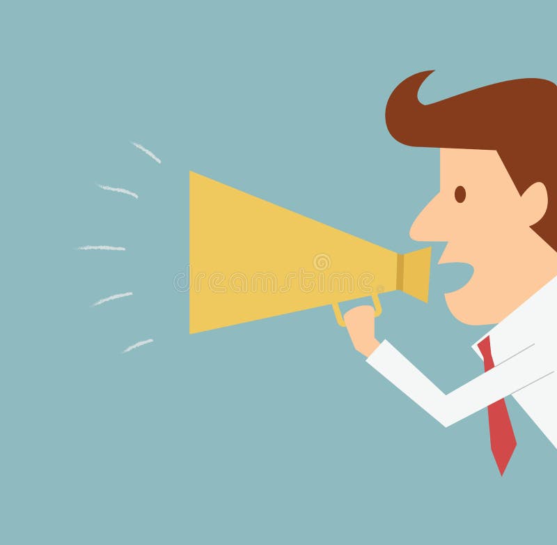 Announcing People Stock Illustrations – 730 Announcing People Stock ...