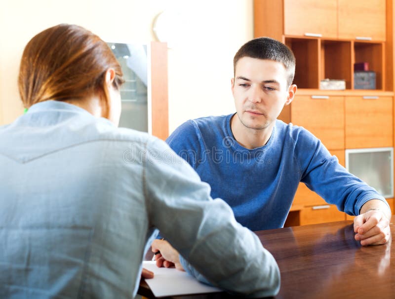 Man answer questions stock photo. Image of older, case - 38216734