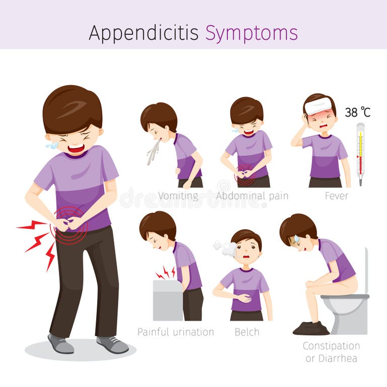 Appendicitis Symptoms Stock Illustrations 156 Appendicitis Symptoms