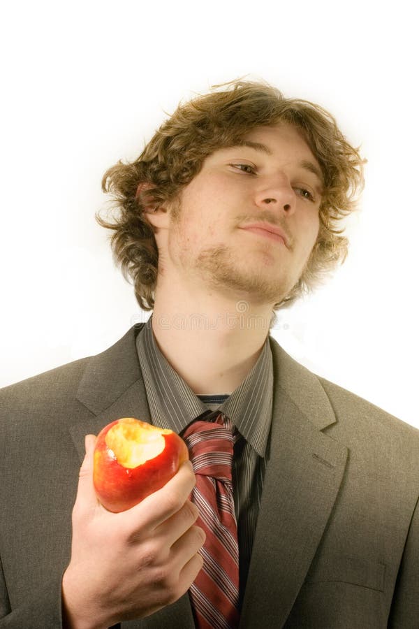 Man With An Apple Picture. Image: 8472576