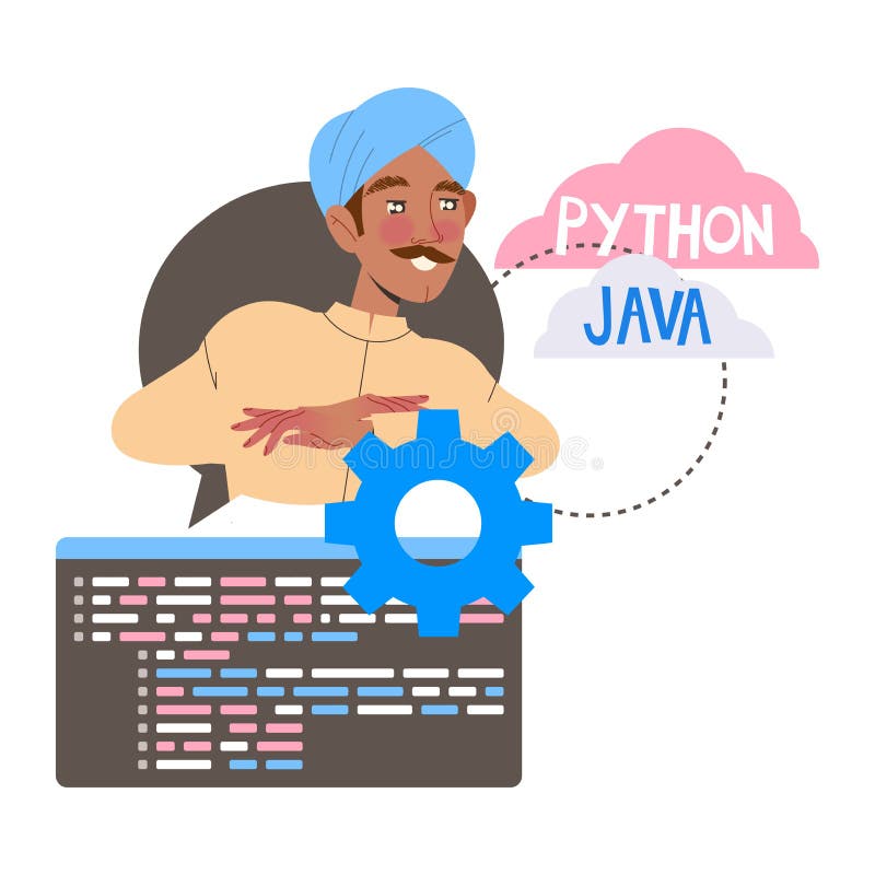 Man Arab App Dev In Turban Professional Developing And Coding Software Application For Mobile