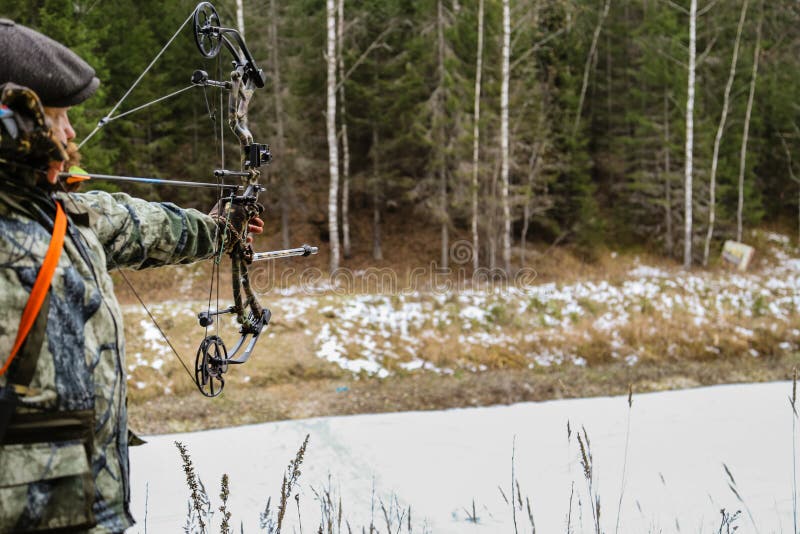 Man archer stock photo. Image of shooting, archer, aiming - 63627438