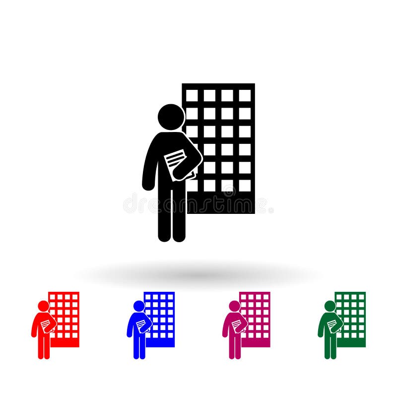 Architect Student and Worker Set Isolated on White Background Stock ...