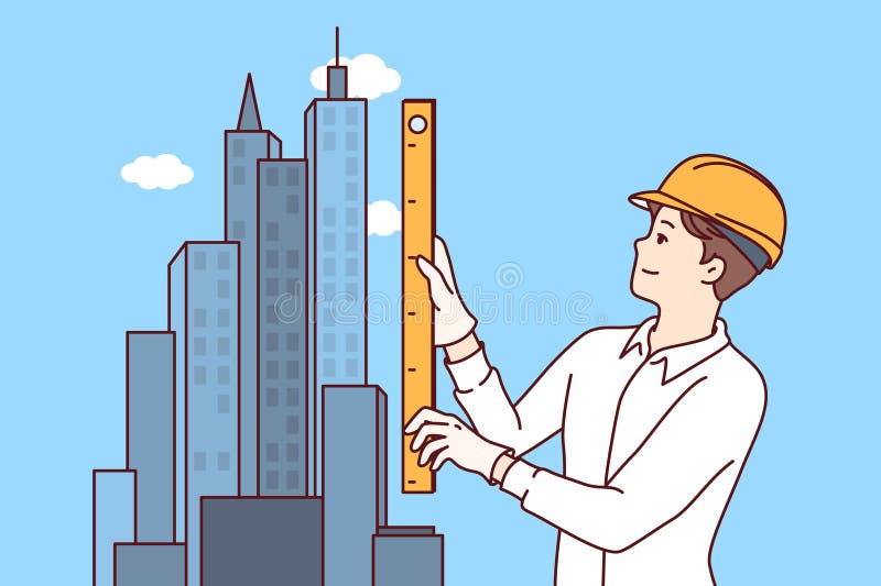 Man Holding Ruler Stock Illustrations – 404 Man Holding Ruler Stock ...