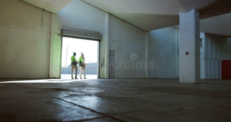 Man, Architect and Walking with Team for Inspection on Construction ...