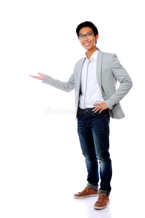 Man with Arm Out in a Welcoming Gesture Stock Image - Image of people ... Man with Arm Out in a Welcoming Gesture Stock Image - Image of people ...