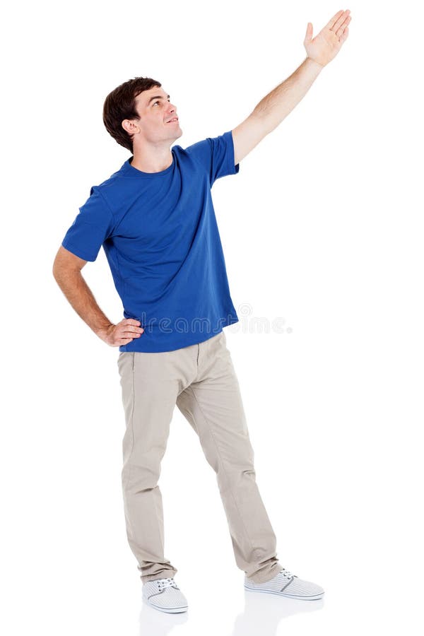 Man arm up stock image. Image of white, dude, good, presenting - 34730719
