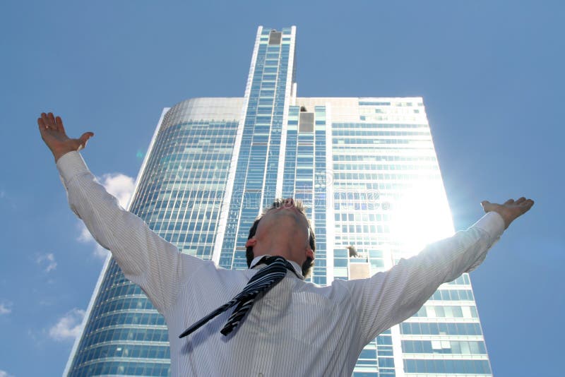 Man with Arms Outstretched stock image. Image of outstretched - 2336175