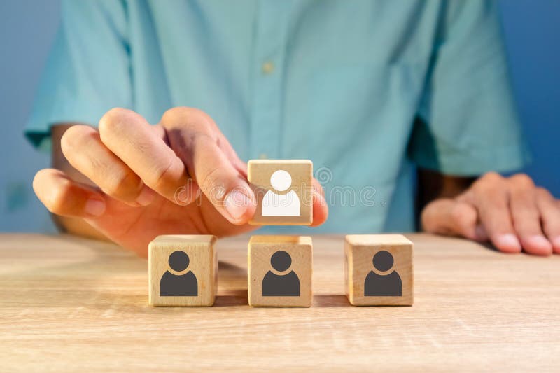 A Man Arranges the Hierarchy of a Company S Business Organization ...