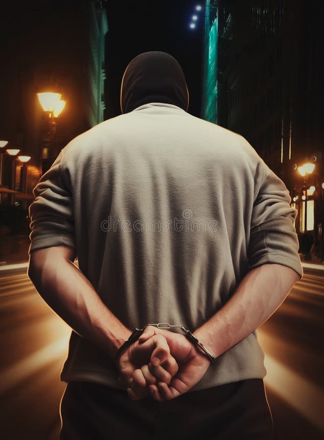 Man Arrested As a Consequence of His Crime Stock Photo - Image of ...