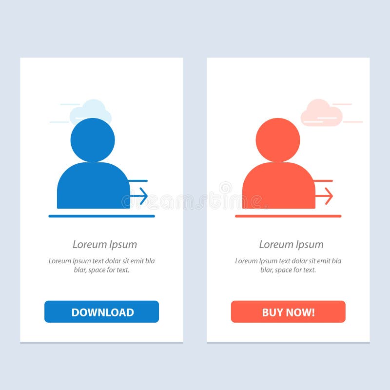 Man, Arrow, Left, Right Blue and Red Download and Buy Now Web Widget ...