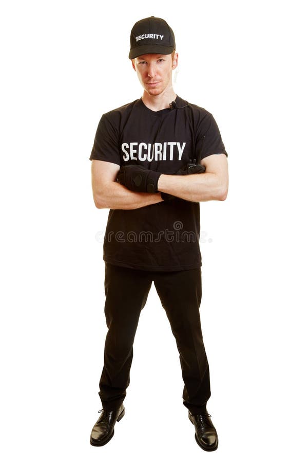 Man As a Bodyguard or a Security Guard Stock Image - Image of officer ...
