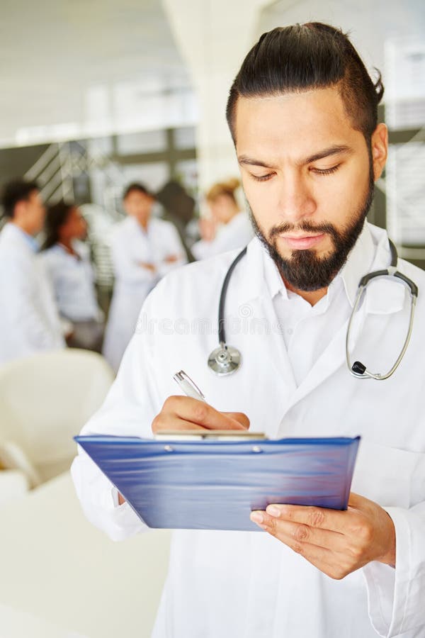 Man As Doctor Taking Notes Stock Photos - Free & Royalty-Free Stock ...