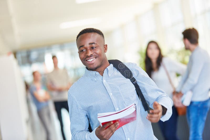 Young African Student in the Uni Stock Image - Image of documentation ...