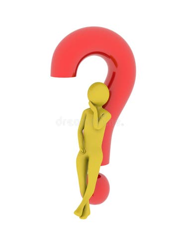 Man with asking sign stock illustration. Illustration of explore - 11256358