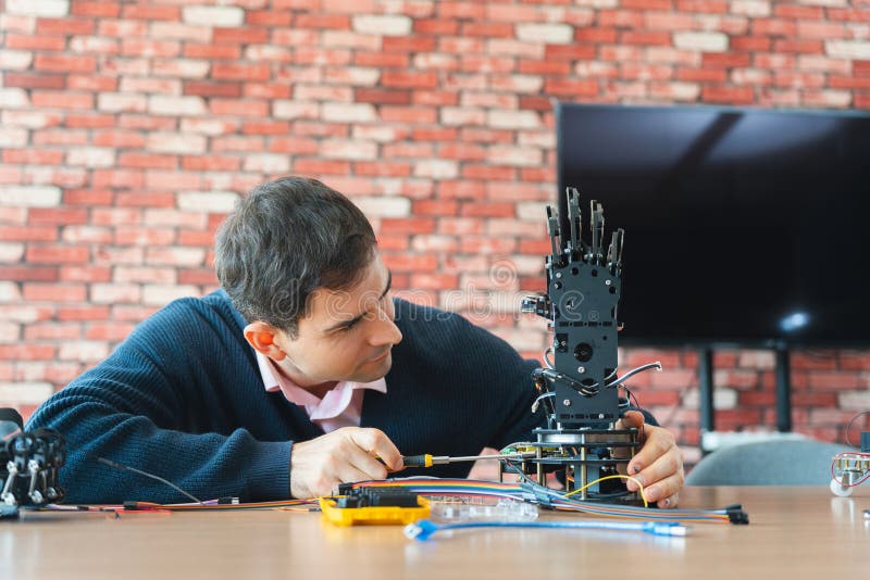 Scientist Developing Robotic Limb Stock Photos - Free & Royalty-Free ...