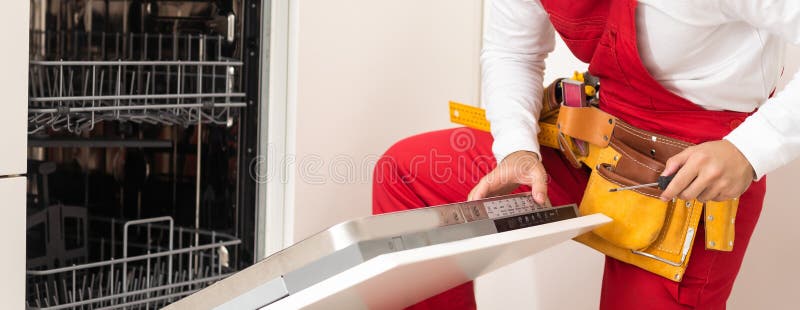 Man Assembling an Electric Oven Stock Image - Image of installing ...