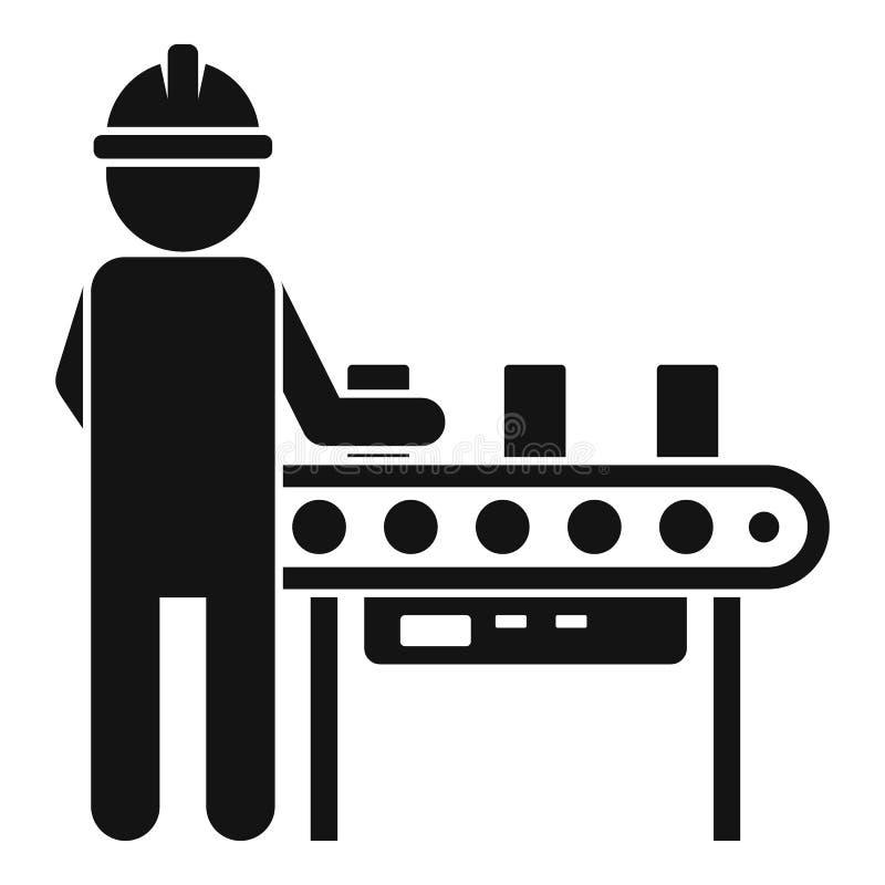 Man Assembly Line Icon, Simple Style Stock Vector - Illustration of ... Man Assembly Line Icon, Simple Style Stock Vector - Illustration of ...