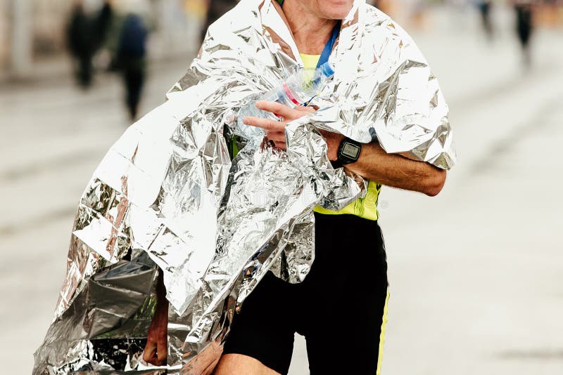 Man Athlete Runner after Finish Marathon Editorial Stock Image - Image ...