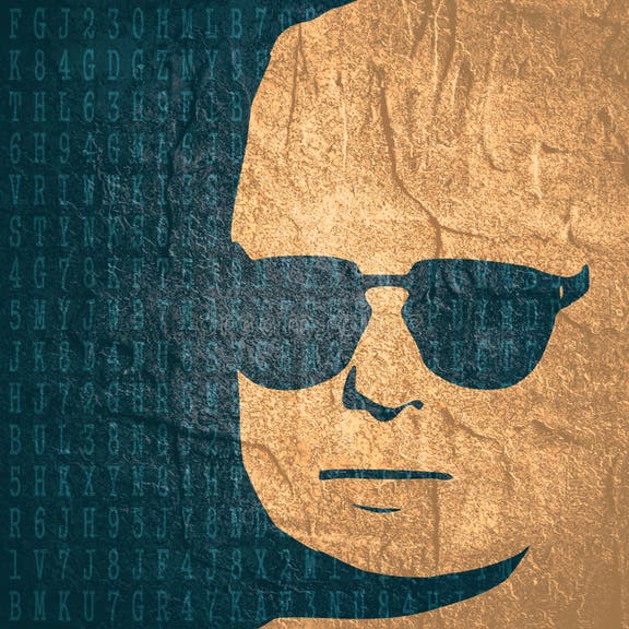 Man Avatar Front View. Cyber Security Concept Stock Illustration ...